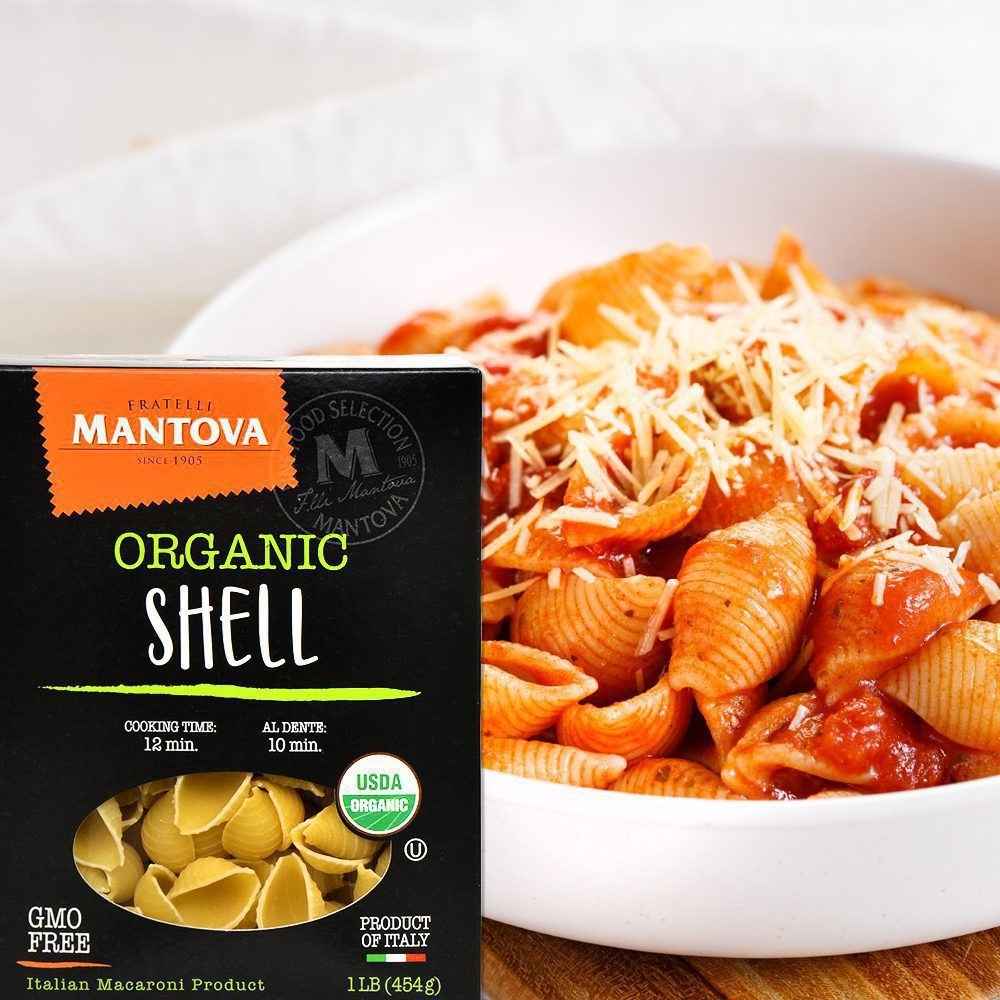Mantova Organic Shells Pasta, 1 lb. – Mantova Fine Italian Food