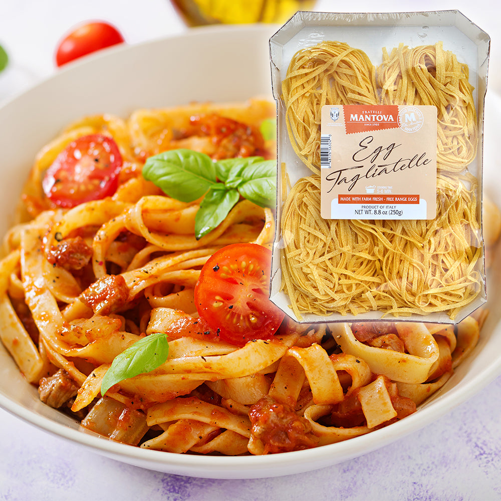 Mantova Egg Tagliatelle Pasta Nests, 8.8 oz – Mantova Fine Italian Food